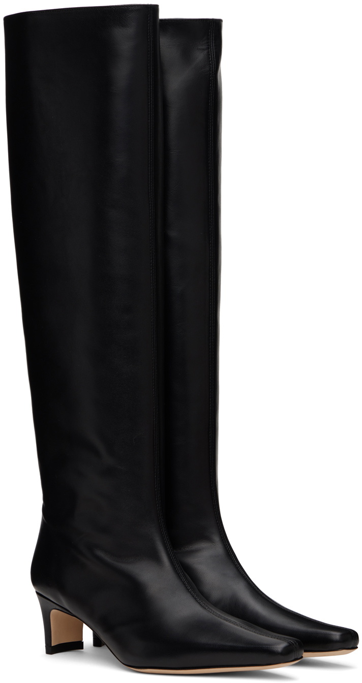 Staud Black Wally Tall Boots Staud