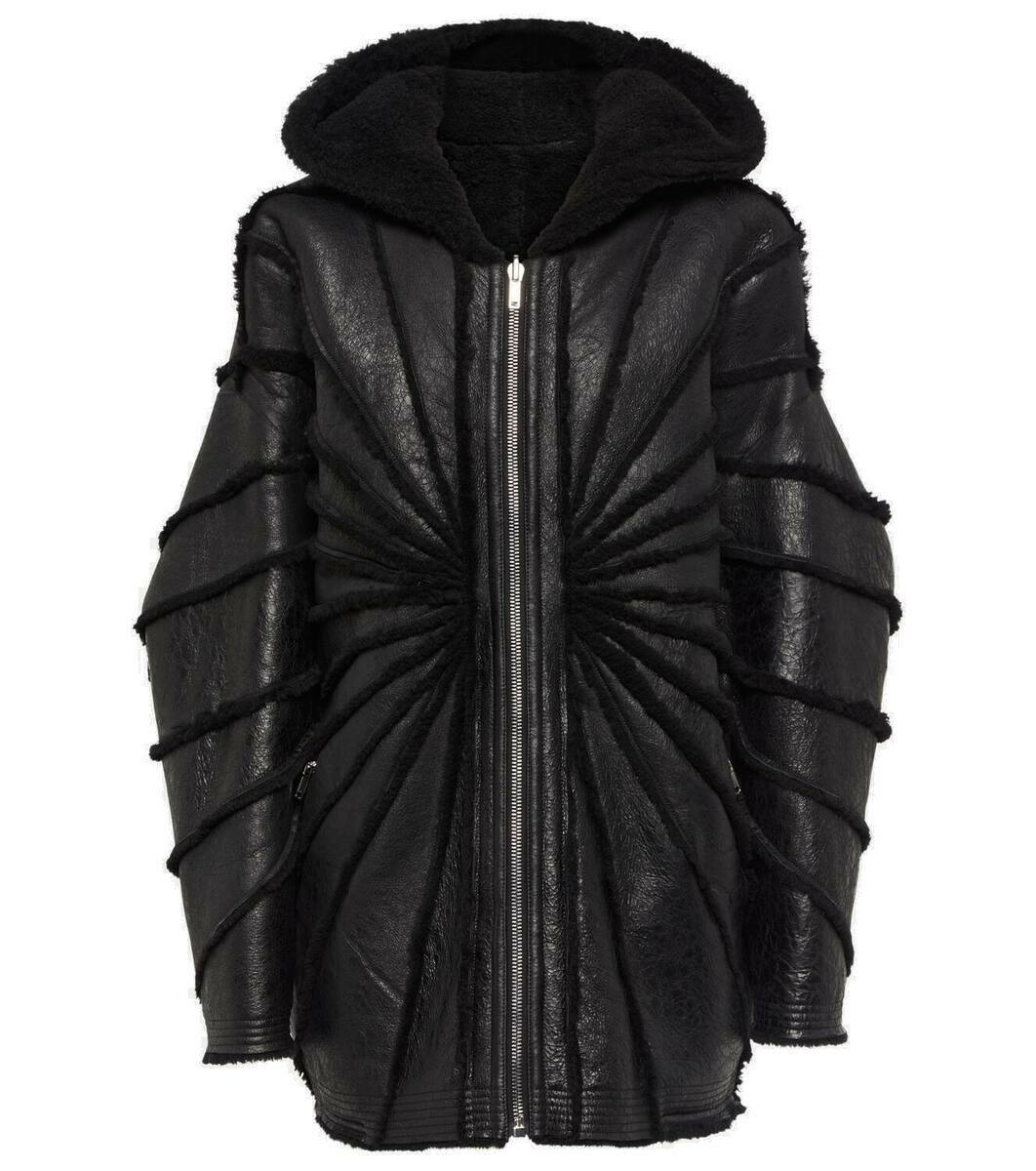 Rick Owens Reversible leather and shearling jacket Rick Owens