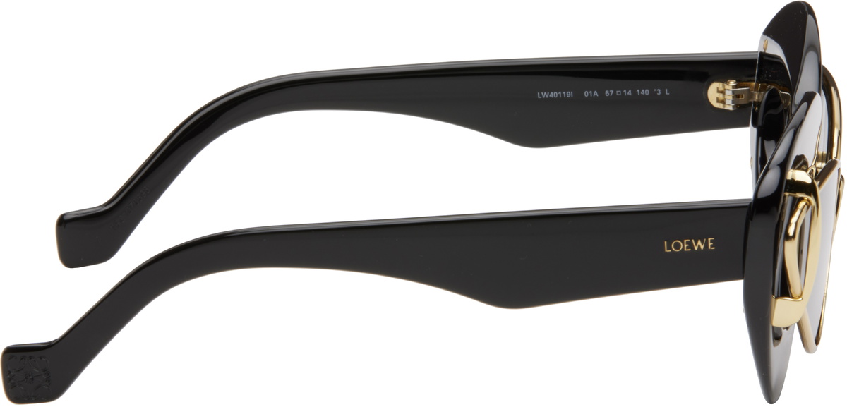 LOEWE Black Cateye Double Frame Sunglasses Loewe
