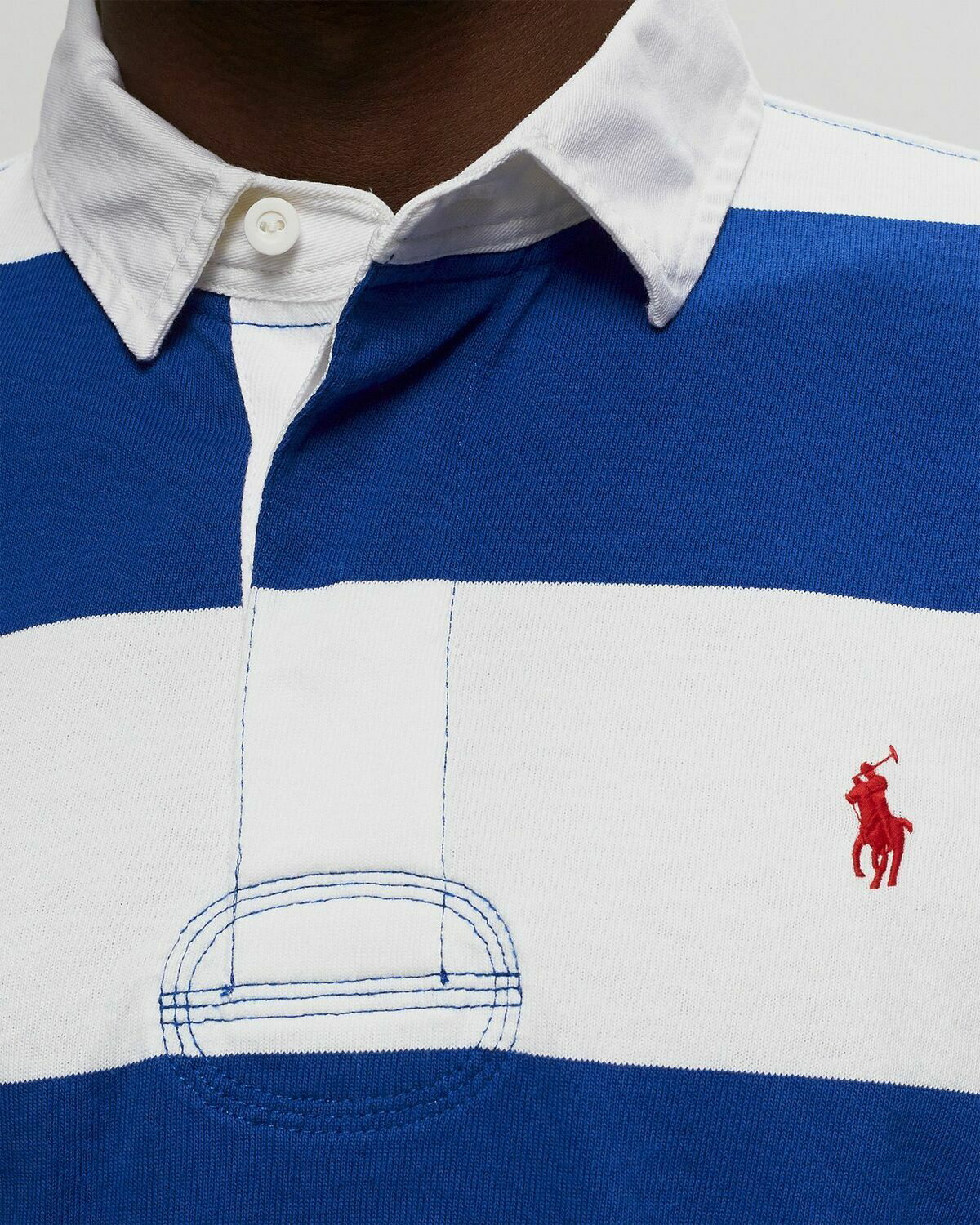 Polo Ralph Lauren Lsrugbym10 Long Sleeve Rugby Blue/White Polos Polo ...