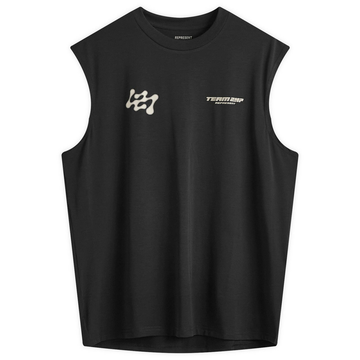 Represent Men's 247 Future Terrains Oversized Tank in Black Represent