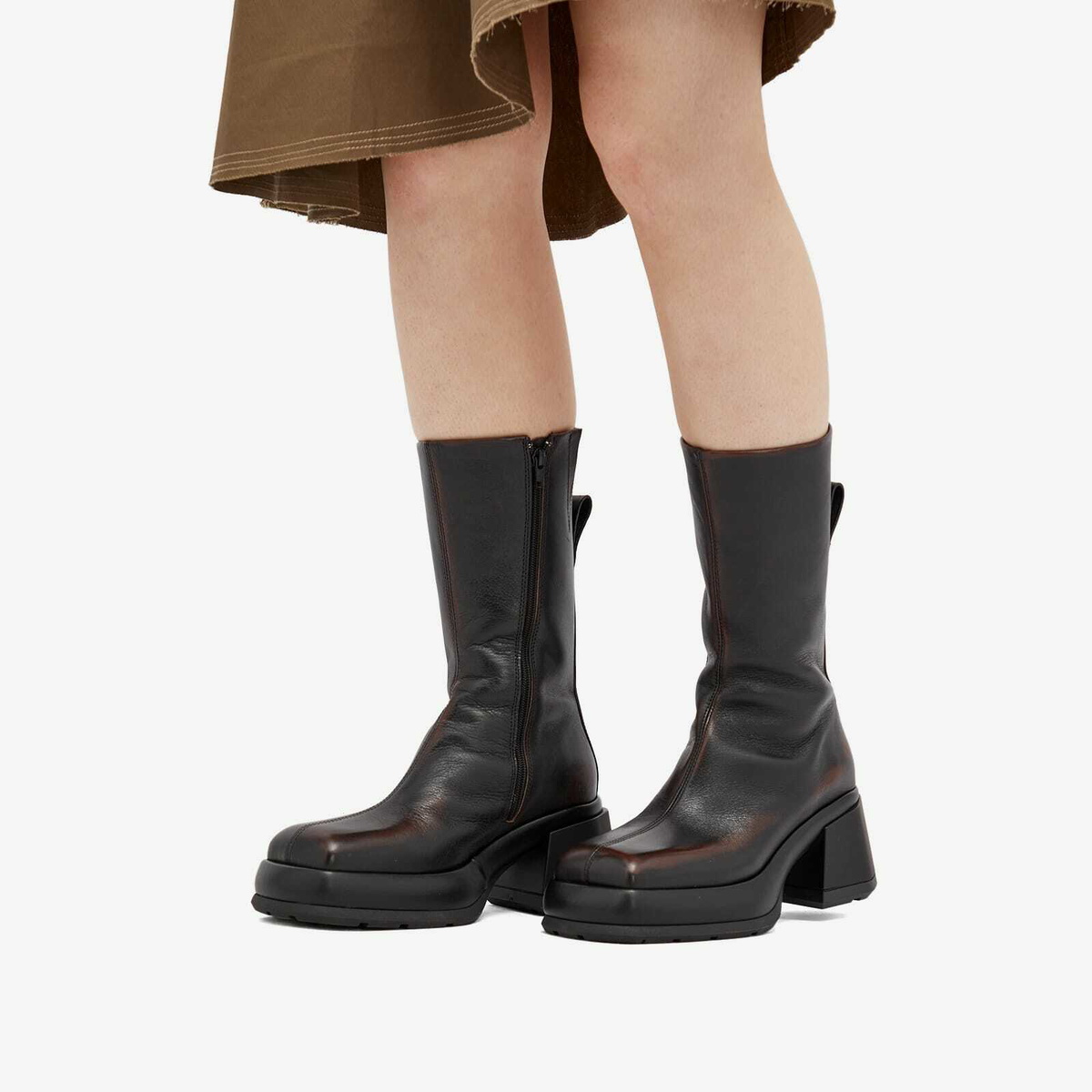 MIISTA Women's Cassia Boots in Black Brown MIISTA