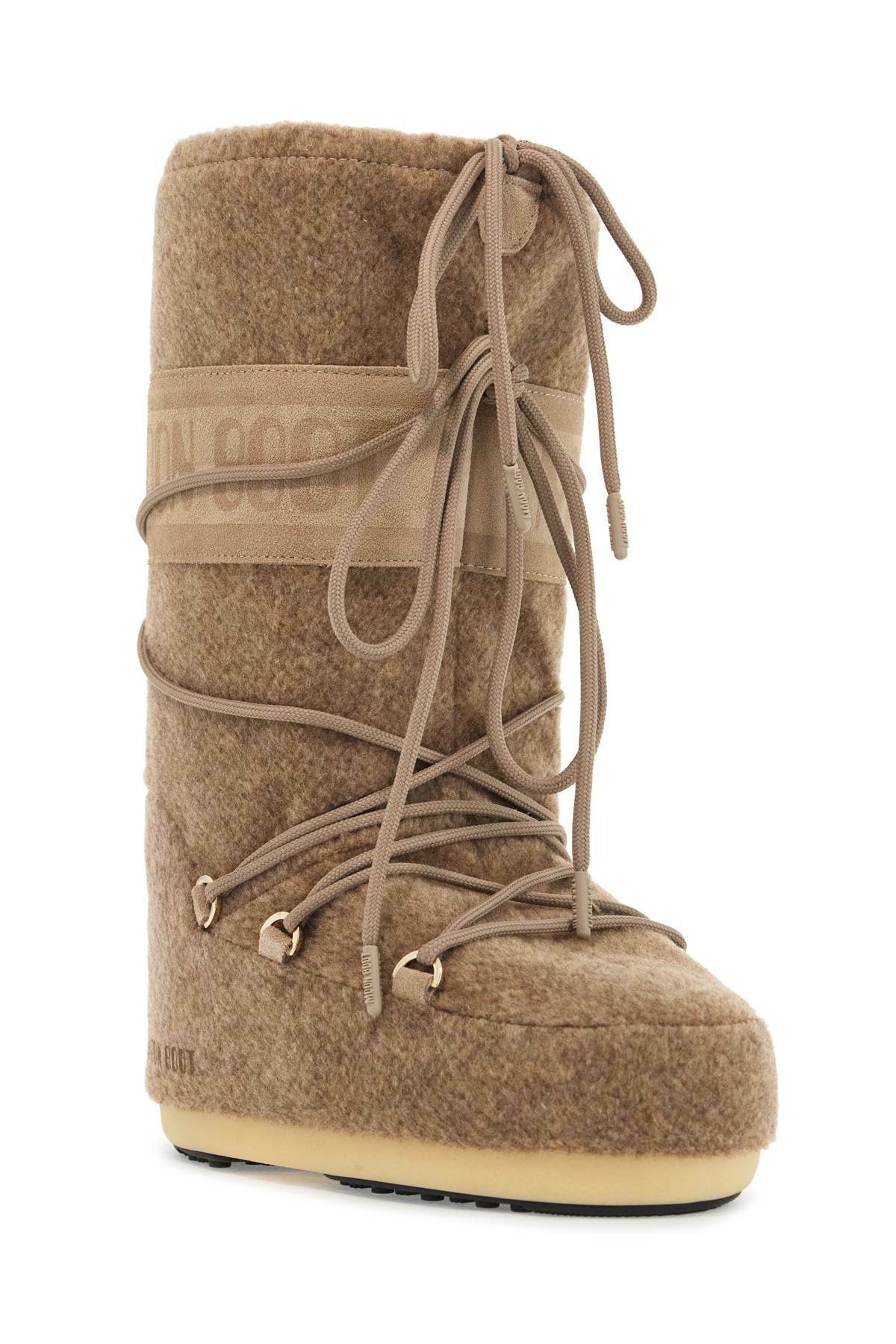 MOON BOOT icon felt snow boots an Beige Moon Boot
