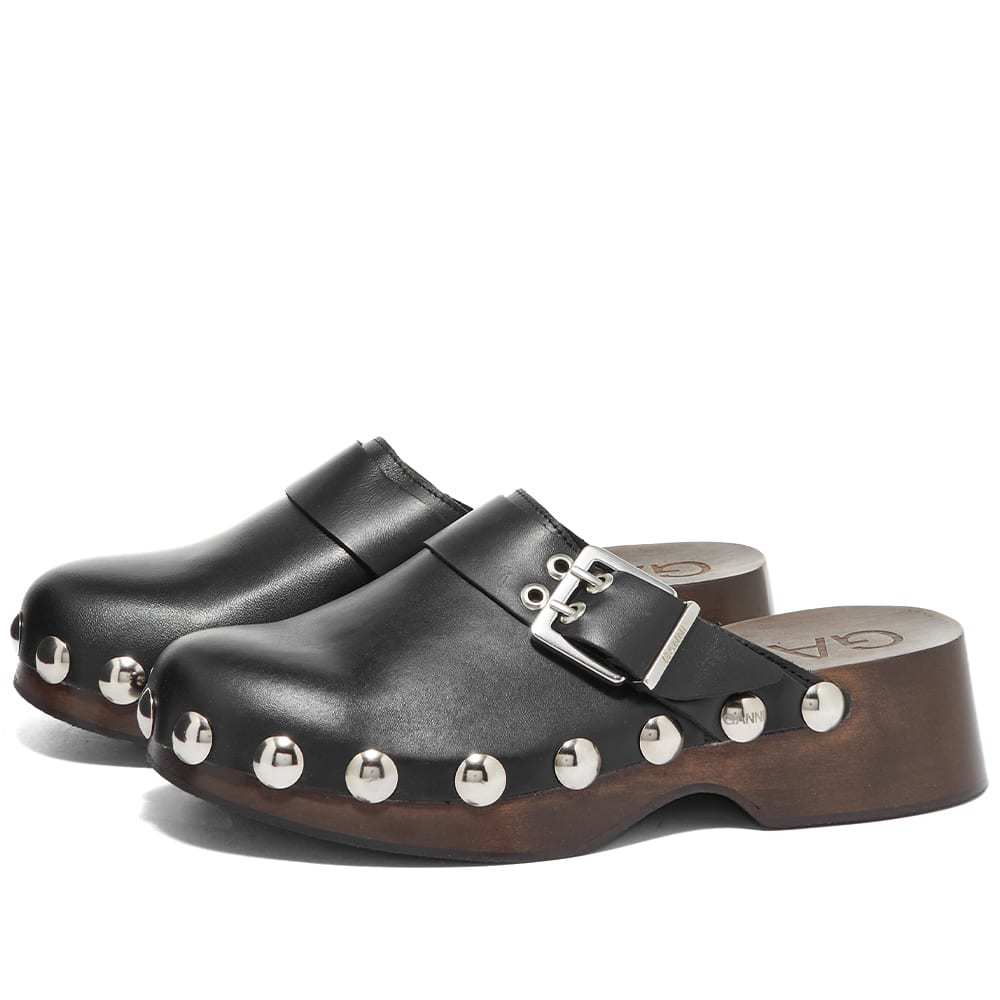 GANNI Retro Studded Clog Shoe GANNI