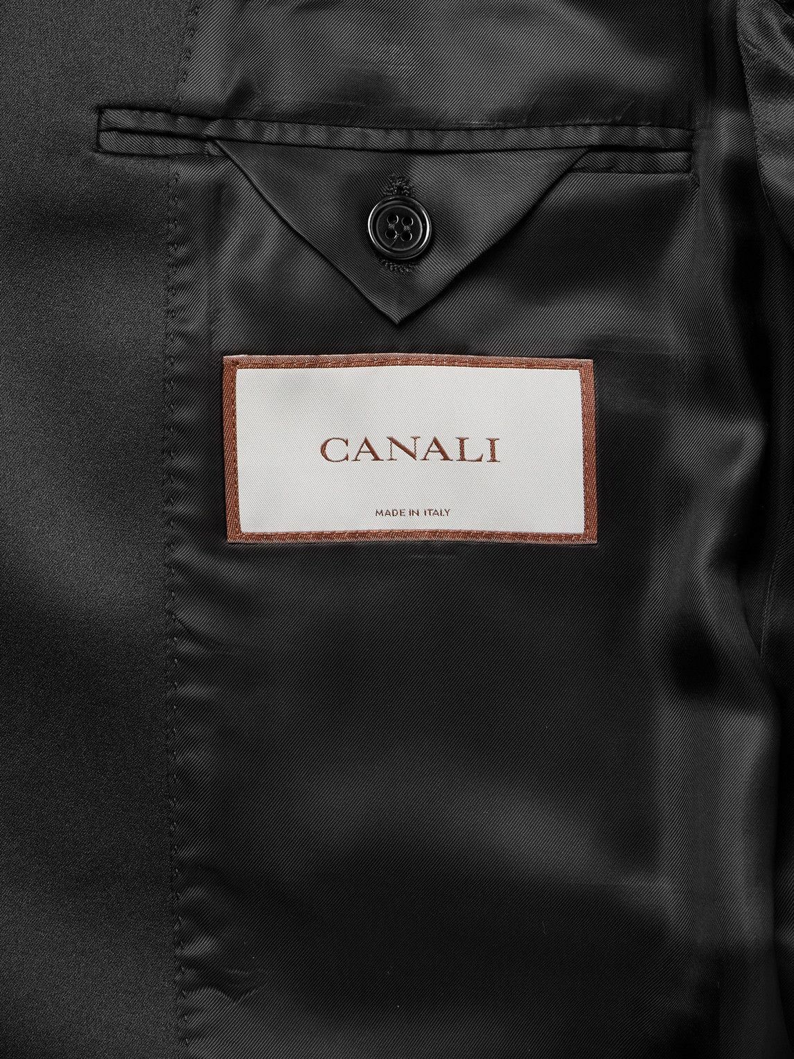 Canali - Satin-Trimmed Wool and Mohair-Blend Tuxedo Jacket - Black Canali