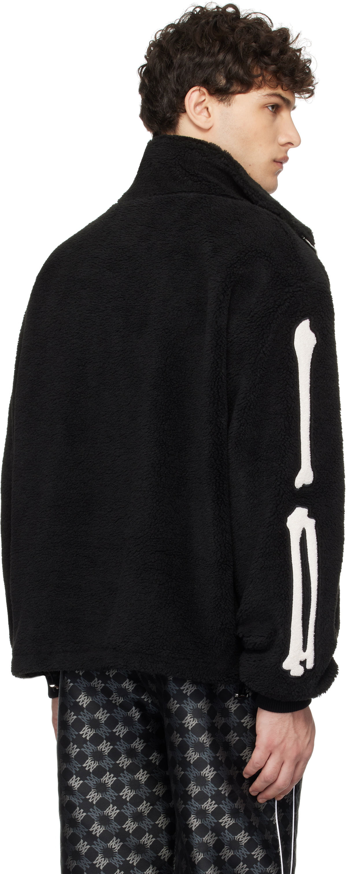 AMIRI Black Bones Fleece Jacket Amiri