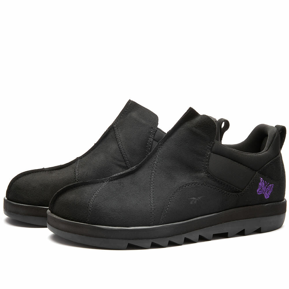 Reebok x Needles Beatnik Moc Sneakers in Core Black/Purple Reebok