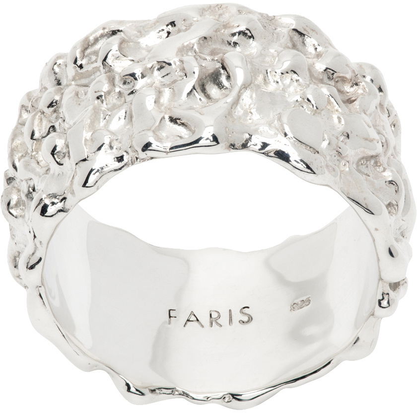 FARIS Silver Roca Band Ring Faris