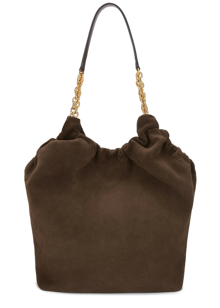 Demellier Miami Suede Tote - Dark Brown - One Size DeMellier