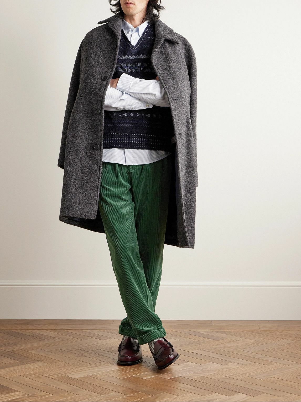 Polo Ralph Lauren - Whitman Slim-Fit Pleated Cotton-Corduroy Trousers ...