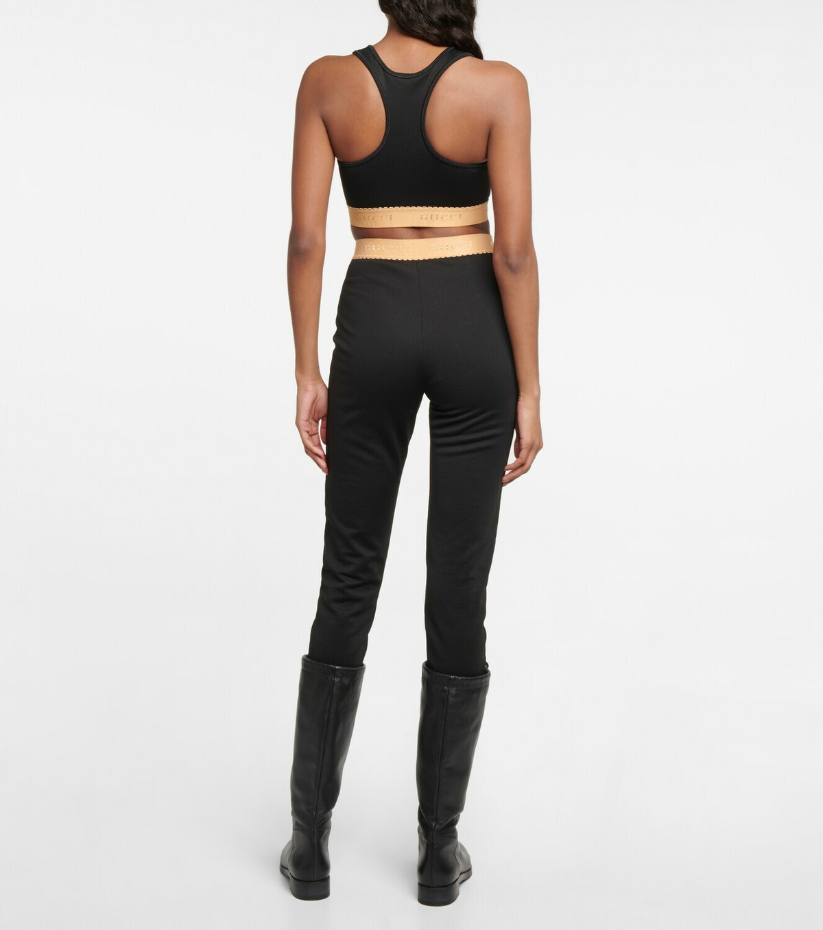 Gucci - Zip-up jersey sports bra Gucci