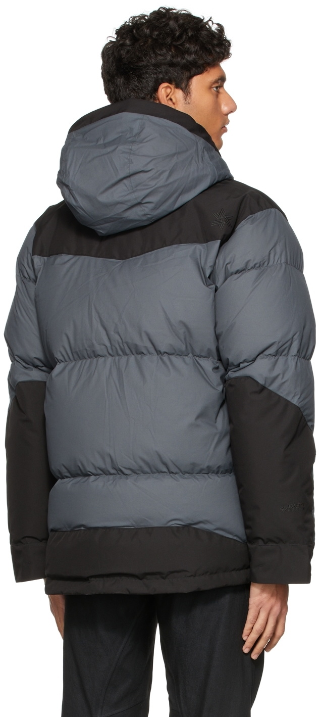Goldwin Grey & Black Down Kronos Jacket Goldwin