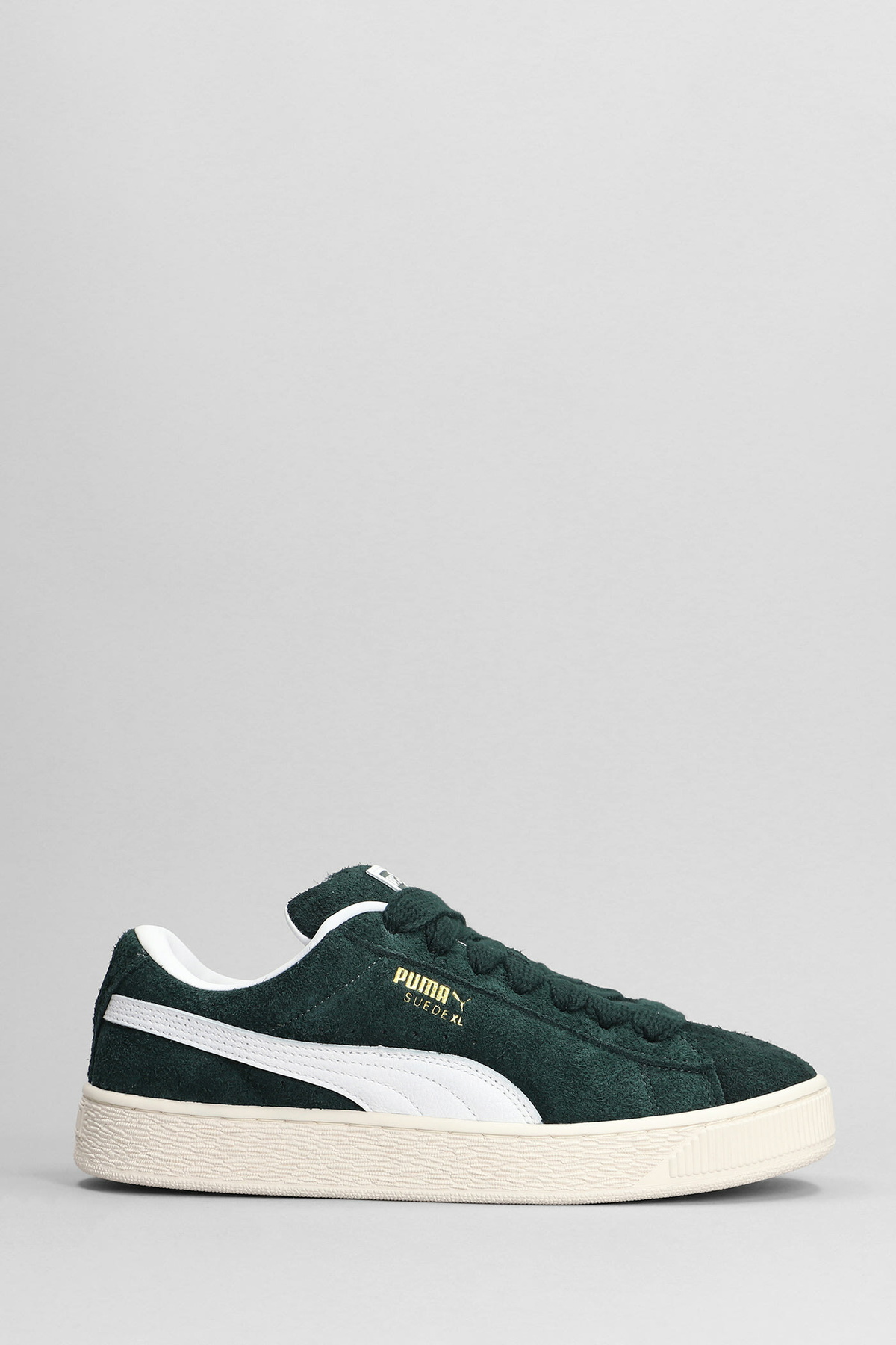 Puma Suede Xl Sneakers In Green Suede Puma