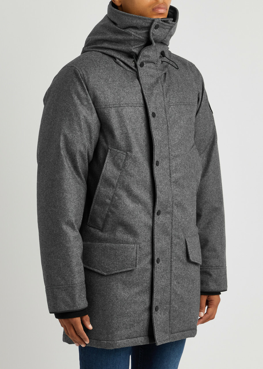 Canada Goose Langford Padded Wool-blend Parka Light Grey S, Men's ...