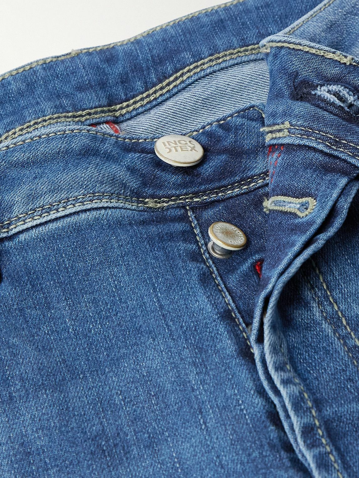 Incotex - Blue Division Slim-Fit Straight-Leg Jeans - Blue Incotex