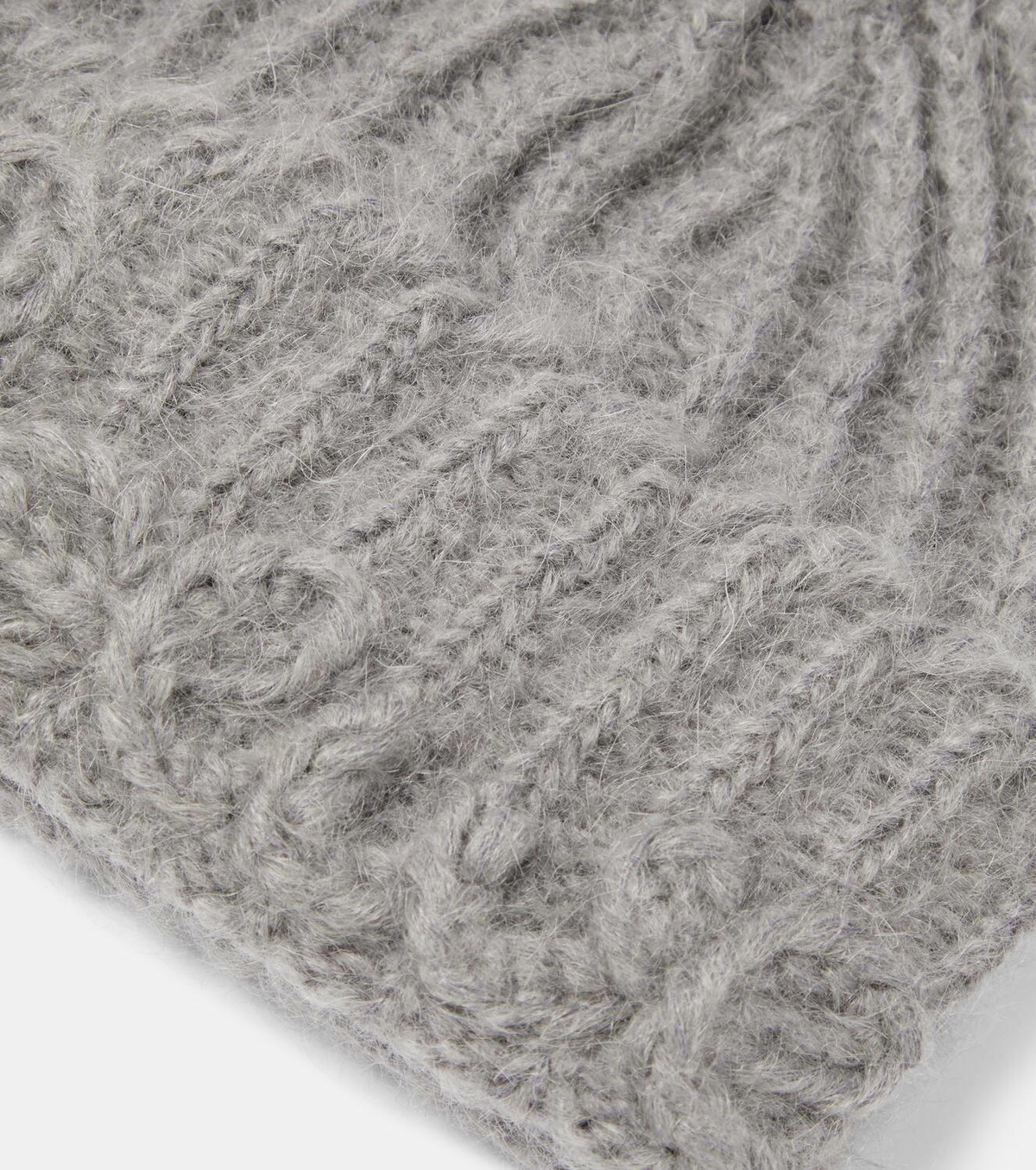 Loewe Logo ribbed-knit mohair-blend beanie Loewe