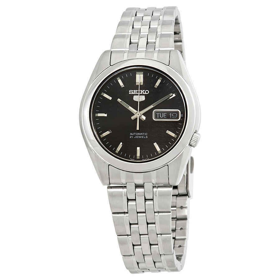 Seiko Series 5 Automatic Black Dial Mens Watch SNK361 Seiko