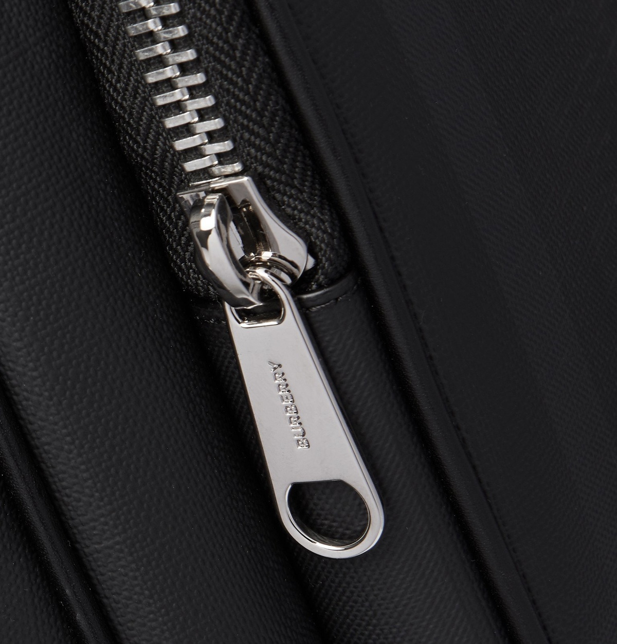 Burberry - Leather-Trimmed Checked Coated-Canvas Backpack - Gray Burberry