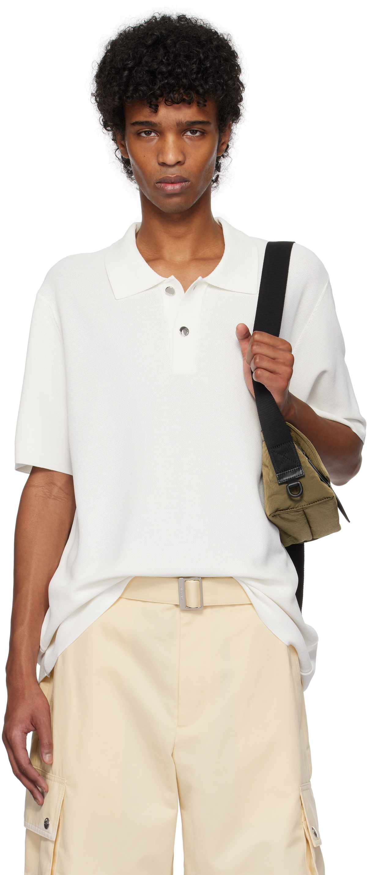 JACQUEMUS Off-White 'The knit' Polo Jacquemus
