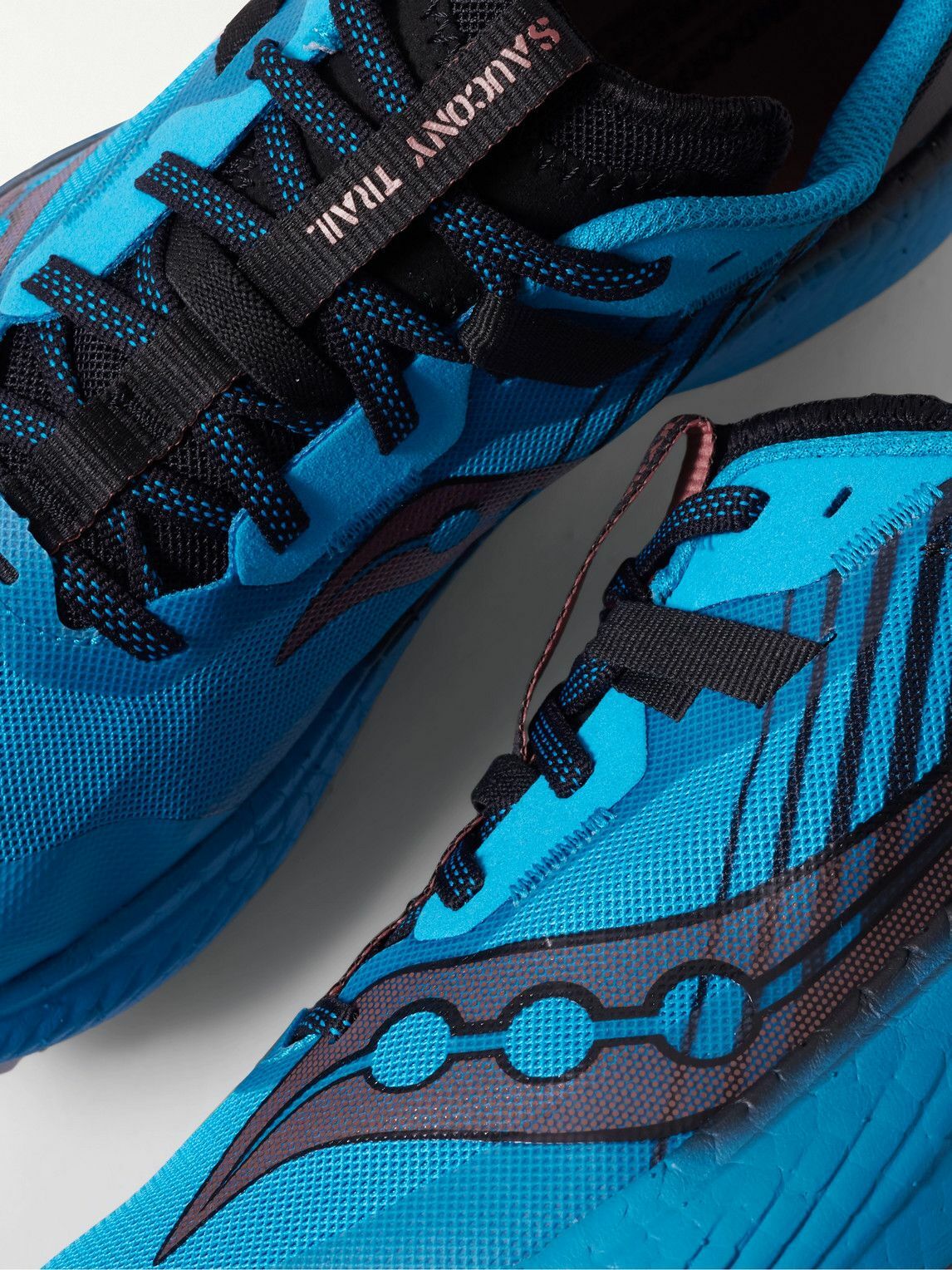 Saucony - Endorphin Edge Rubber-Trimmed Mesh Running Sneakers - Blue ...