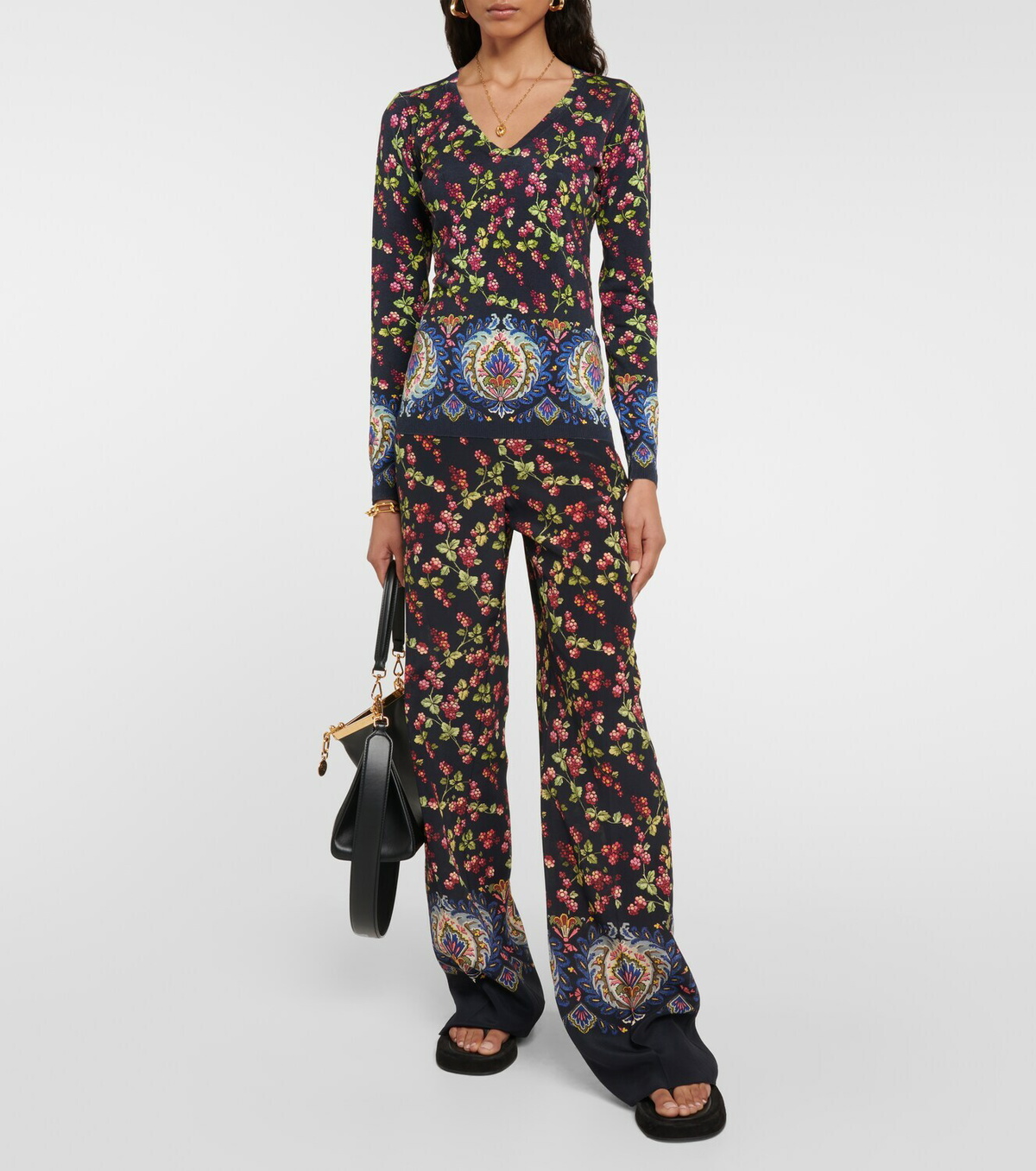 Etro Printed silk-blend sweaters Etro