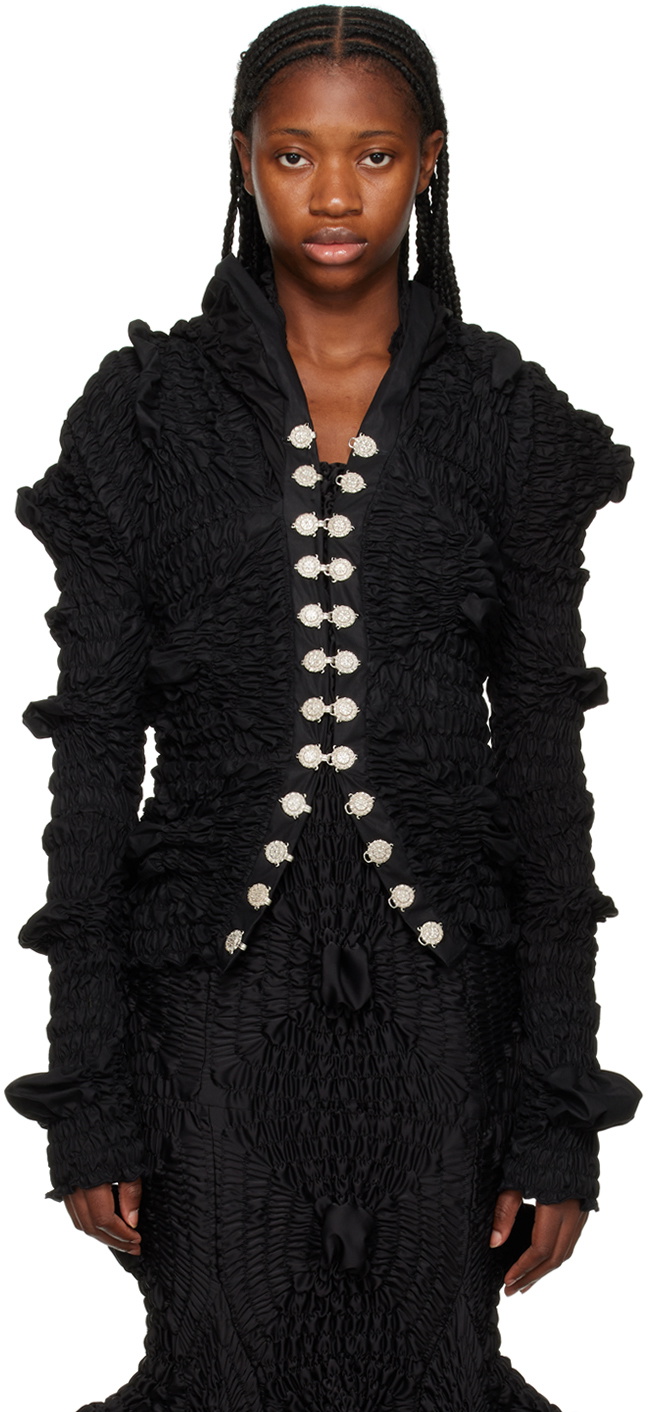Feben Black Armour Blouse Feben