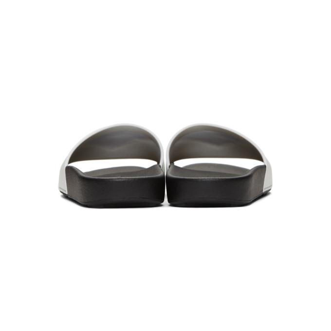 Prada White Rubber Pool Slides Prada