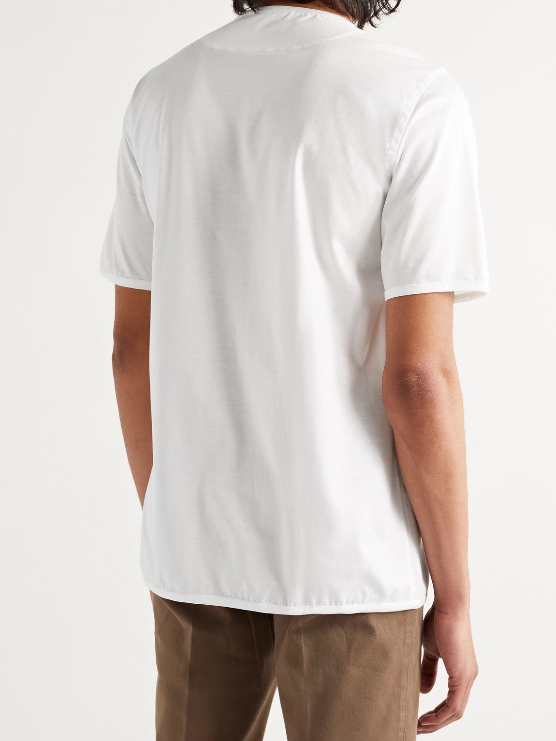 Kiton - Cotton-Jersey T-Shirt - White Kiton