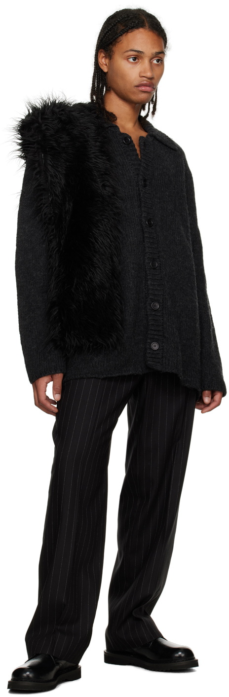 Our Legacy Black Drop Shoulder Cardigan Our Legacy