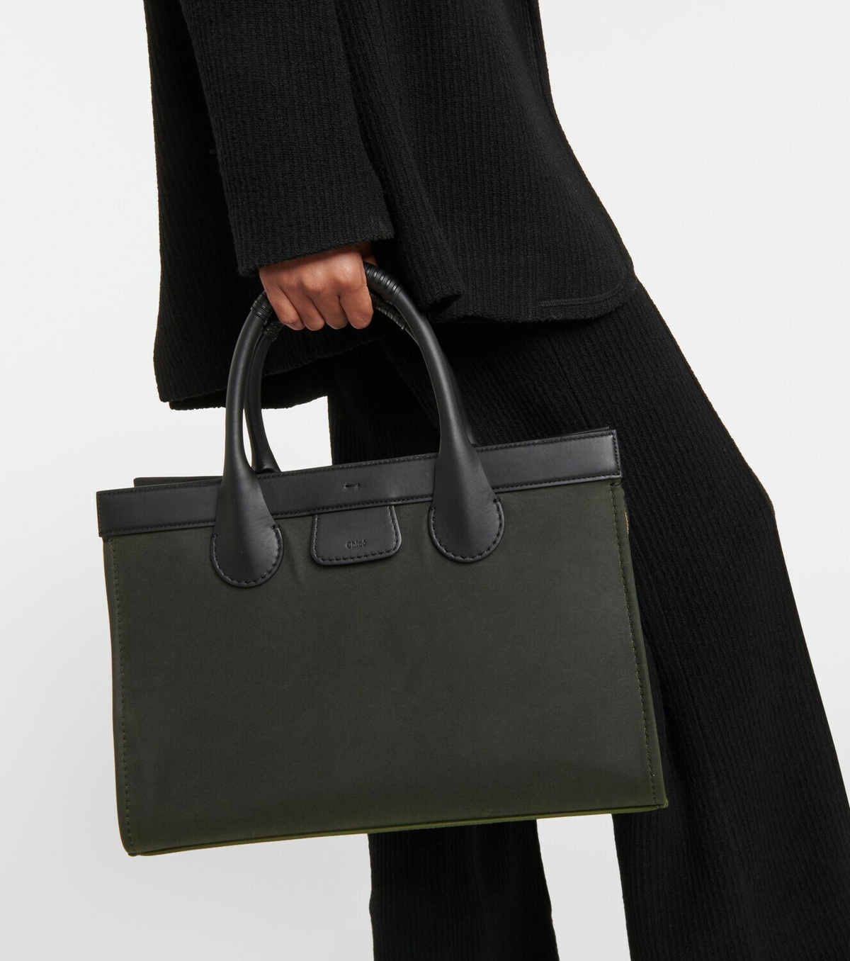 Chloe - Edith Large leather-trimmed tote bag Chloe