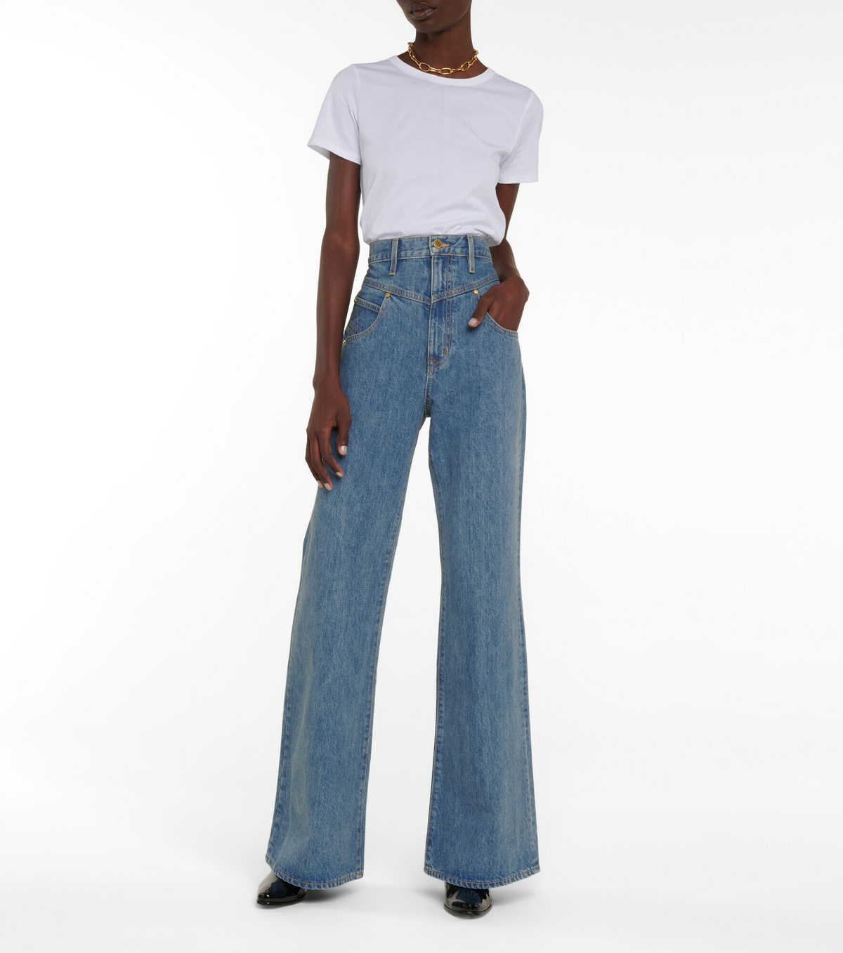 SLVRLAKE - x ELLERY Highway high-rise flared jeans SLVRLAKE