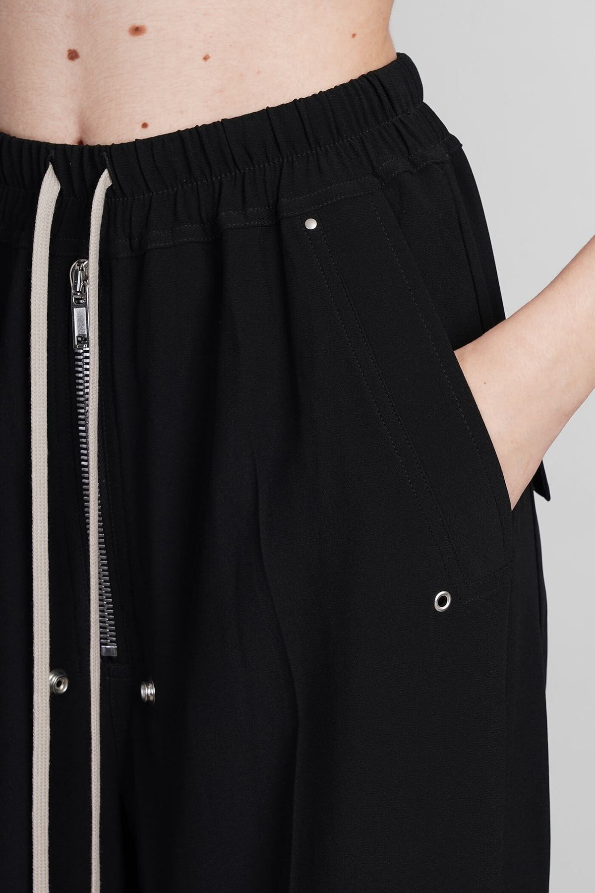 Rick Owens Wide Bela Pants Pants In Black Viscose Rick Owens