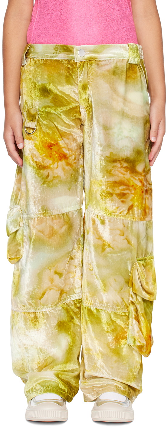 Collina Strada Kids Green Lawn Cargo Pants Collina Strada