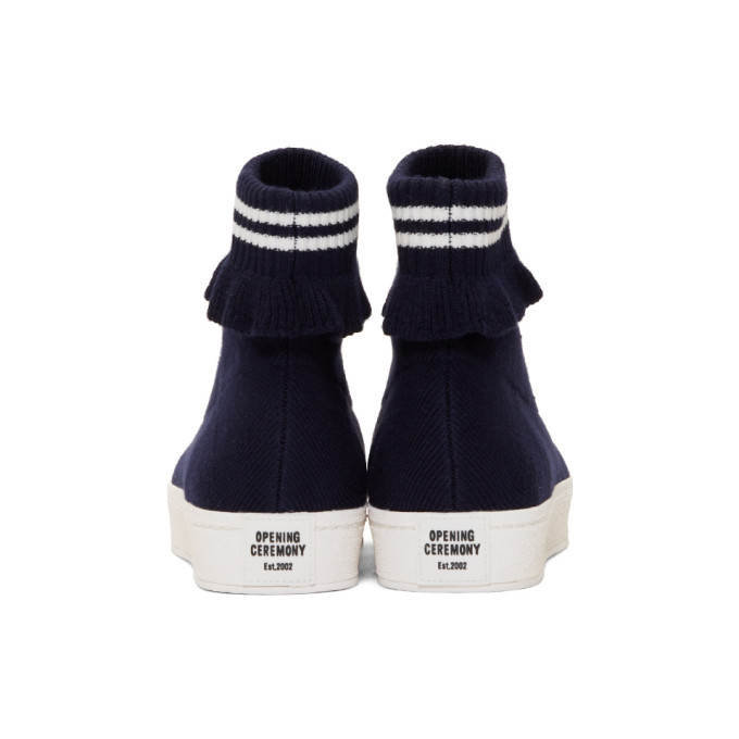 Opening Ceremony Navy Bobby High-Top Slip-On Sneakers Opening Ceremony