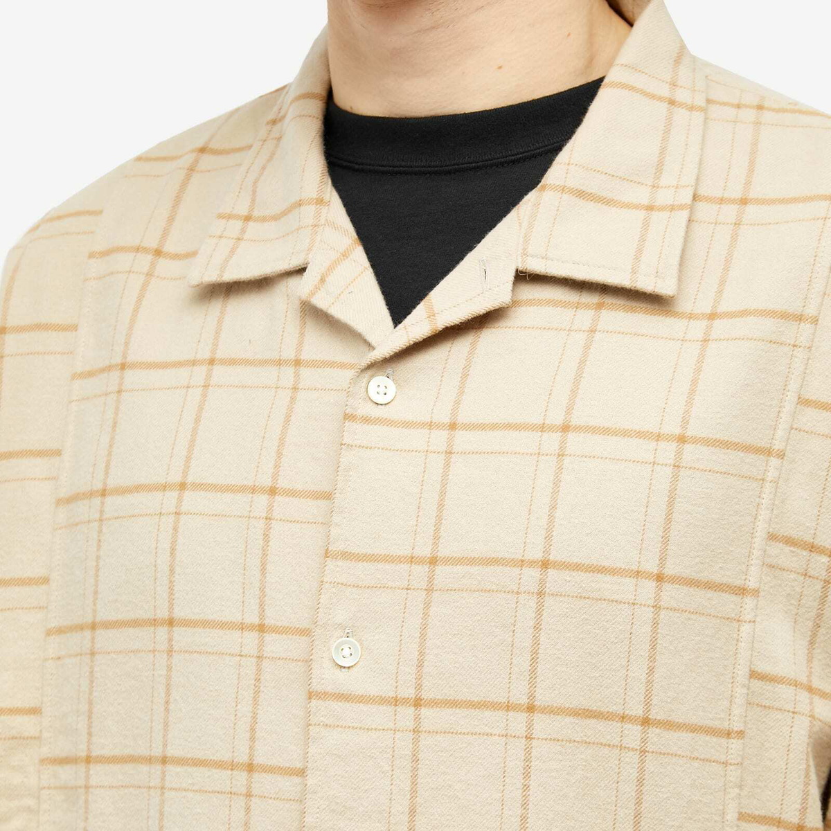 Pilgrim Surf + Supply Men's Dominique Check Overshirt in Khaki Pilgrim ...