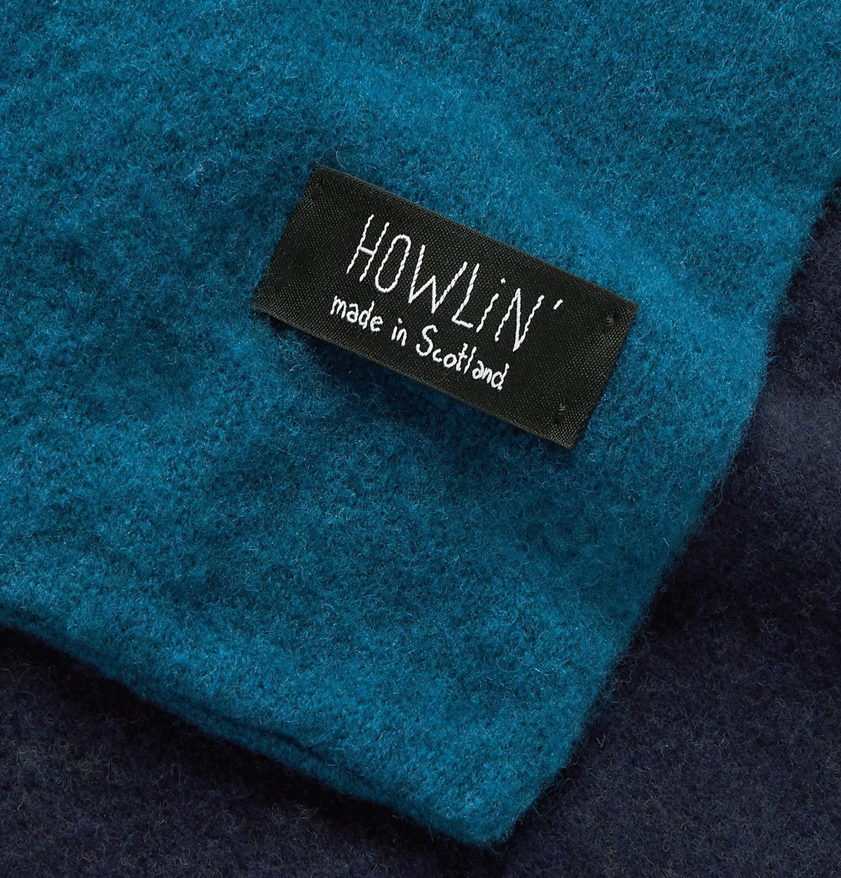 Howlin' - Laser Attack Two-Tone Wool Scarf - Blue Howlin' by Morrison