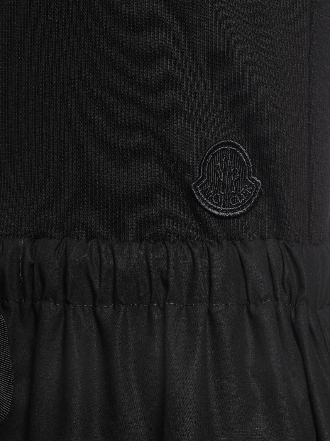 MONCLER Cotton Blend Midi Dress Moncler