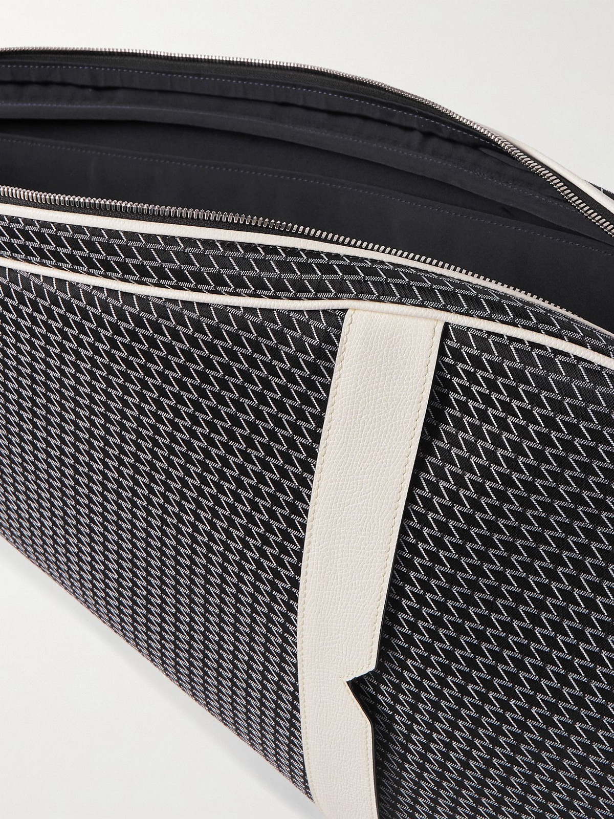 Valextra - Leather-Trimmed Canvas-Jacquard Tennis Racket Case Valextra