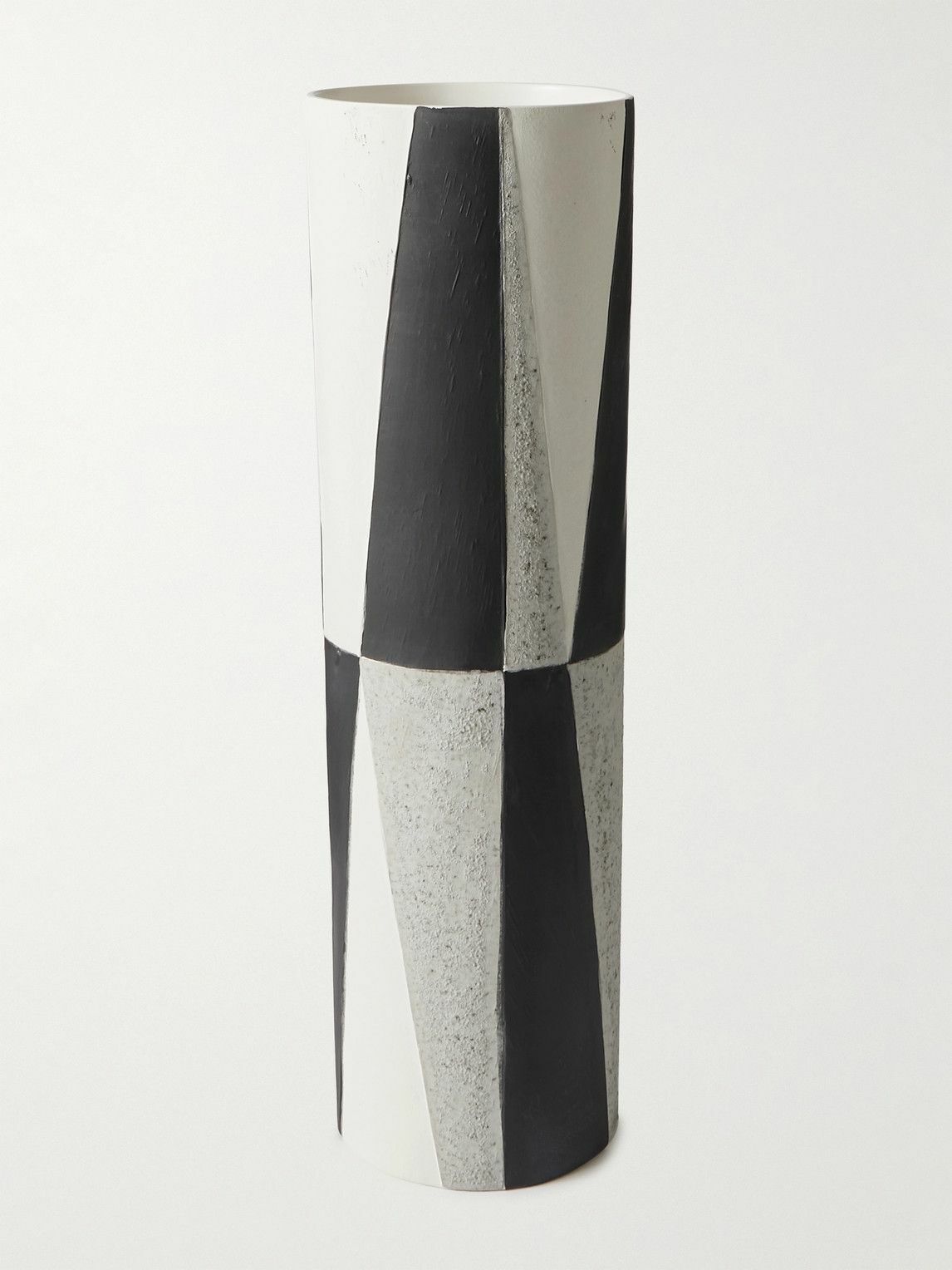 L'Objet - Extra Large Cubisme Colour-Block Earthenware Vase L'Objet