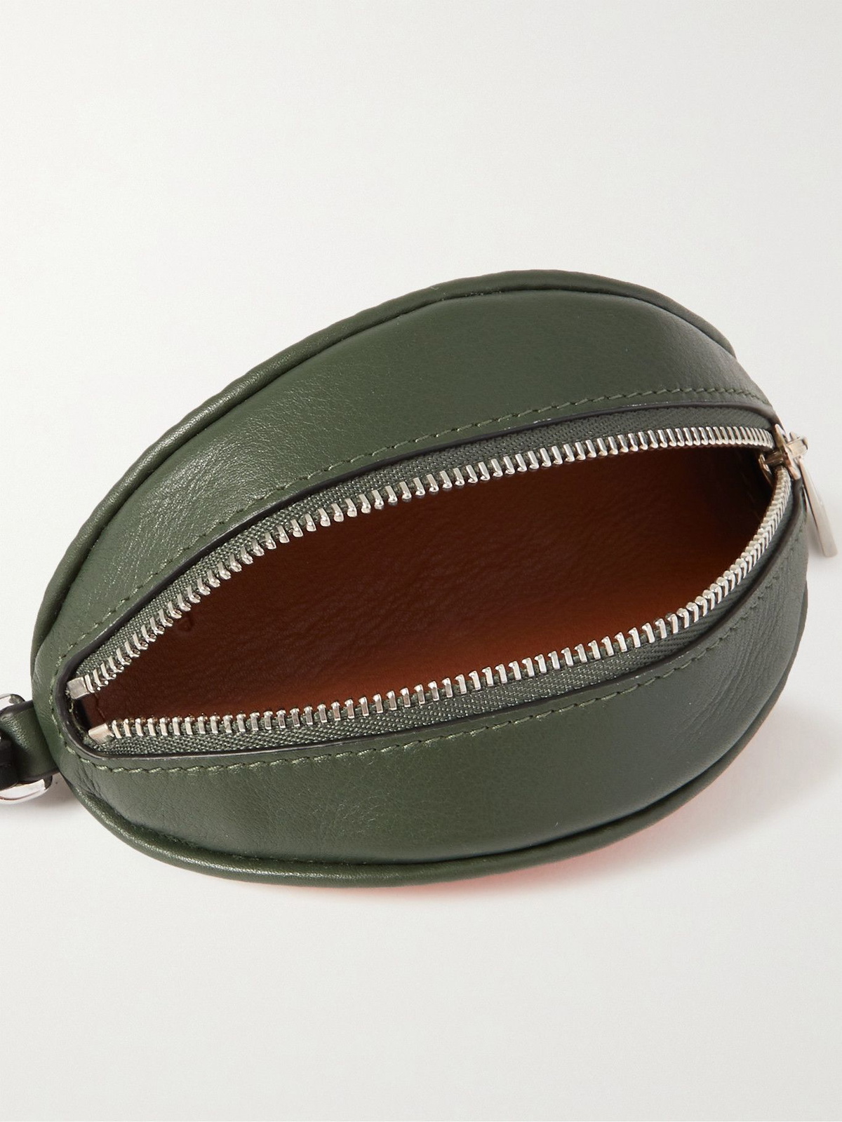 LOEWE - Paula's Ibiza Watermelon Woven Raffia and Leather Zip-Around ...