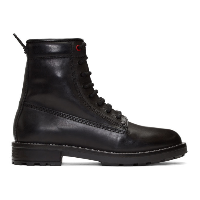 Diesel Black Trooper Boots Diesel