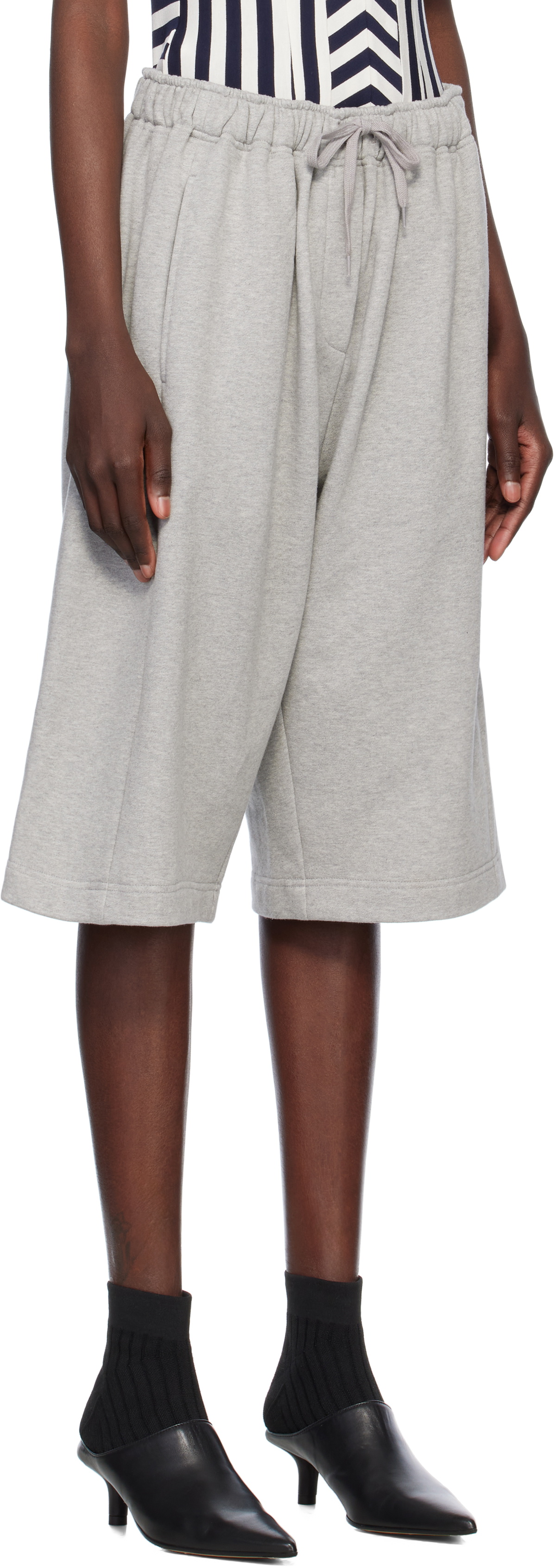 Pushbutton Gray Midi Sweatpants Pushbutton