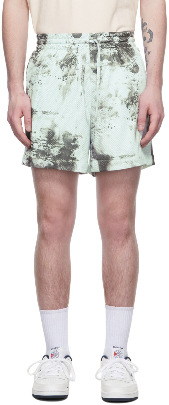 Reebok Classics Green & Grey Mesh Shorts Reebok Classics