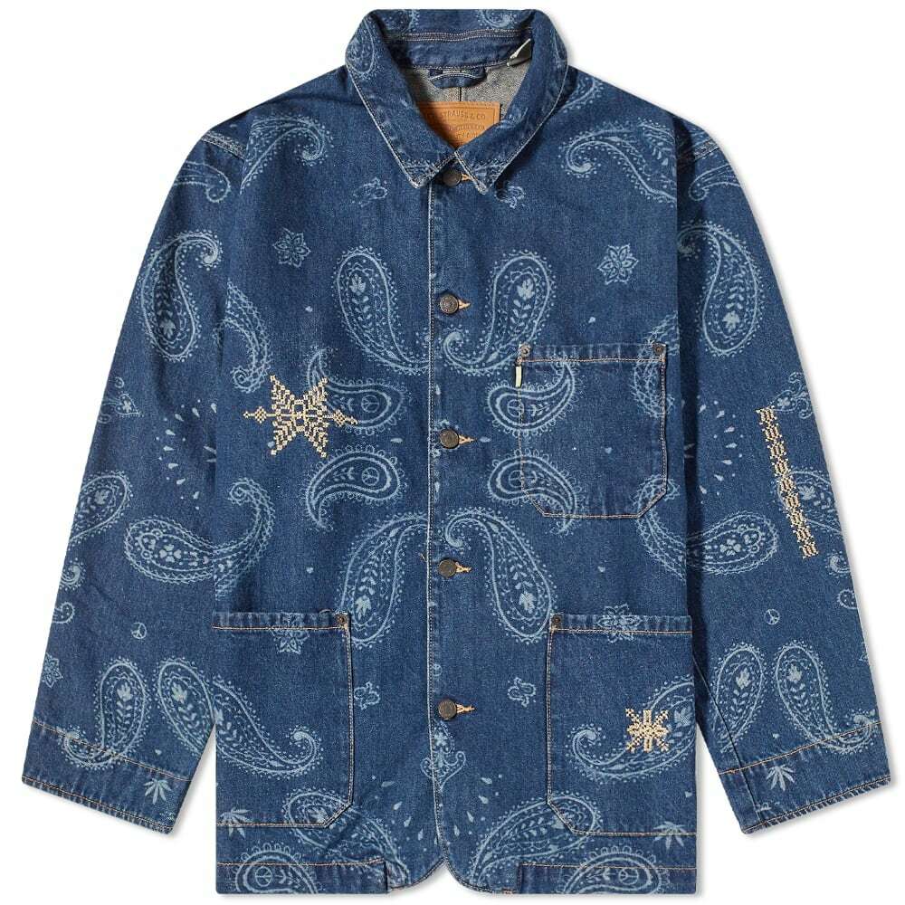 Levi's Men's LVC X Adish 1 Hemp Chore Jacket in Indigo Levis