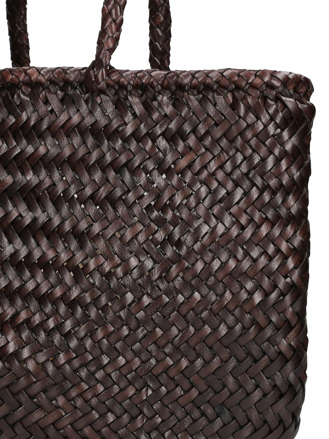 DRAGON DIFFUSION Grace Small Woven Leather Basket Bag Dragon Diffusion