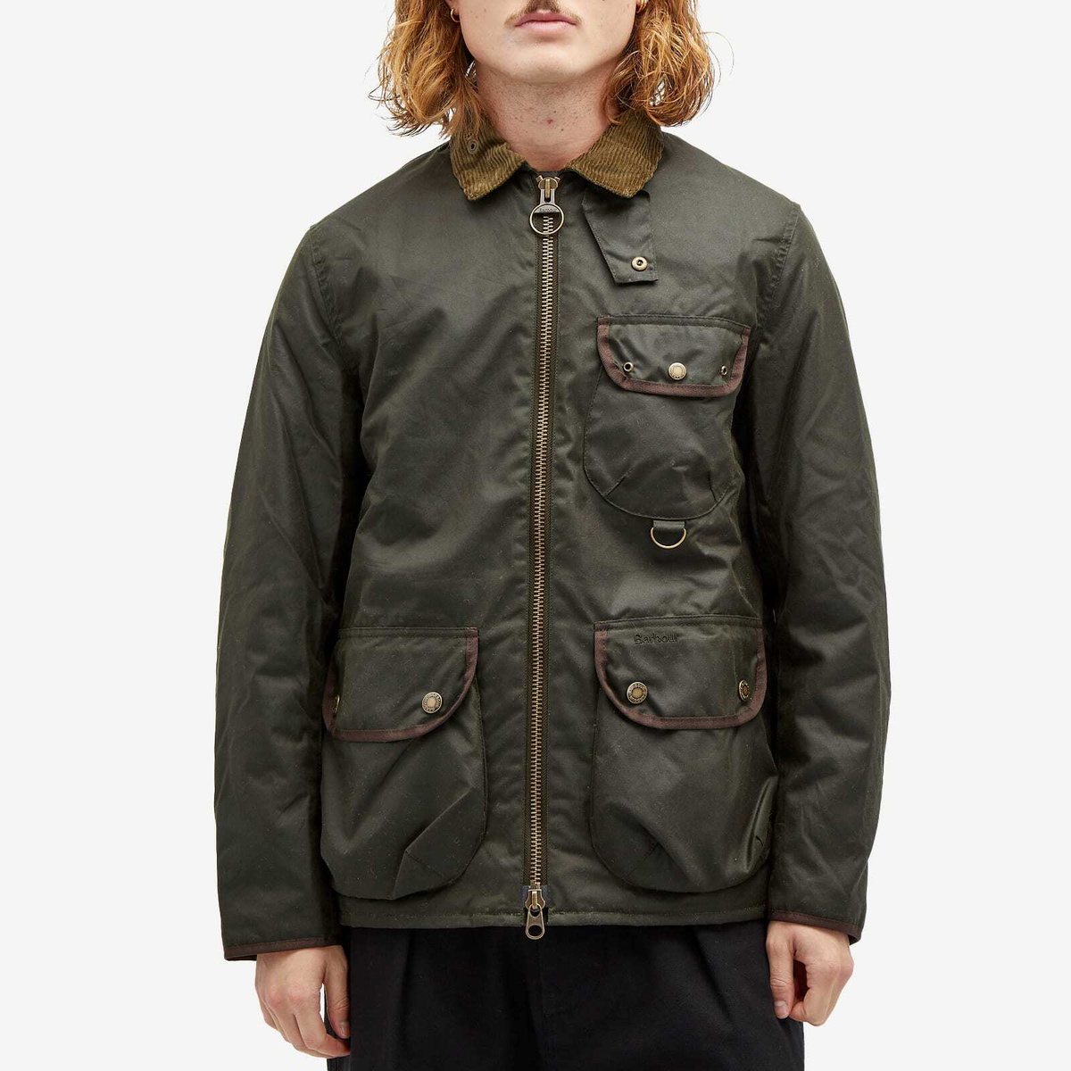 Barbour Men's Angler Wax Jacket in Fern Barbour