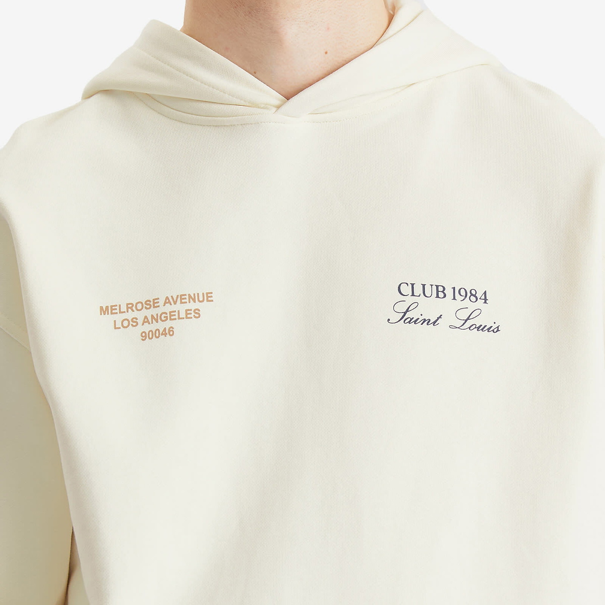 Club 1984 Men's Melrose 1984 Hoodie in Off White Club 1984