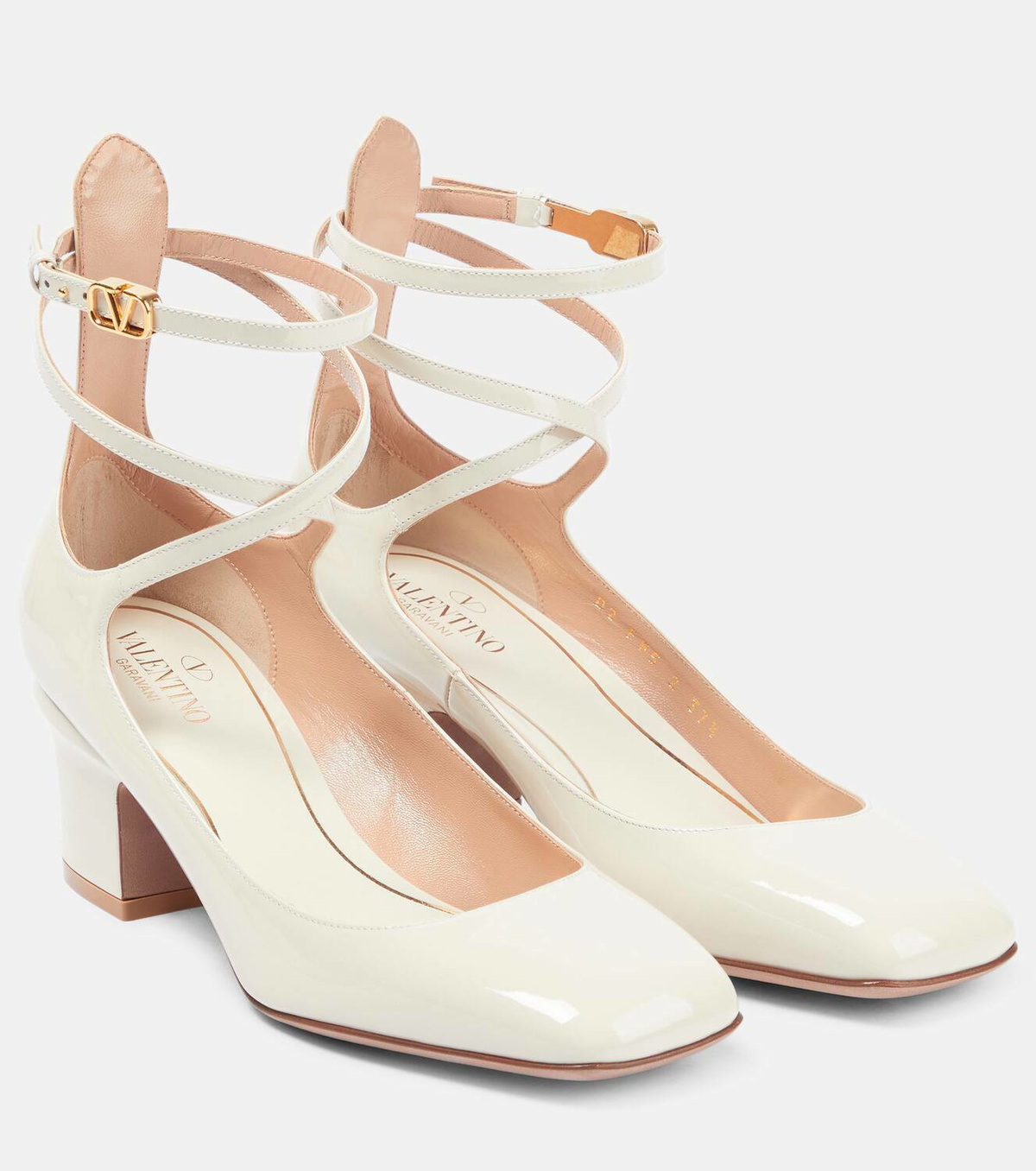 Valentino Garavani Tan-Go patent leather pumps Valentino Garavani