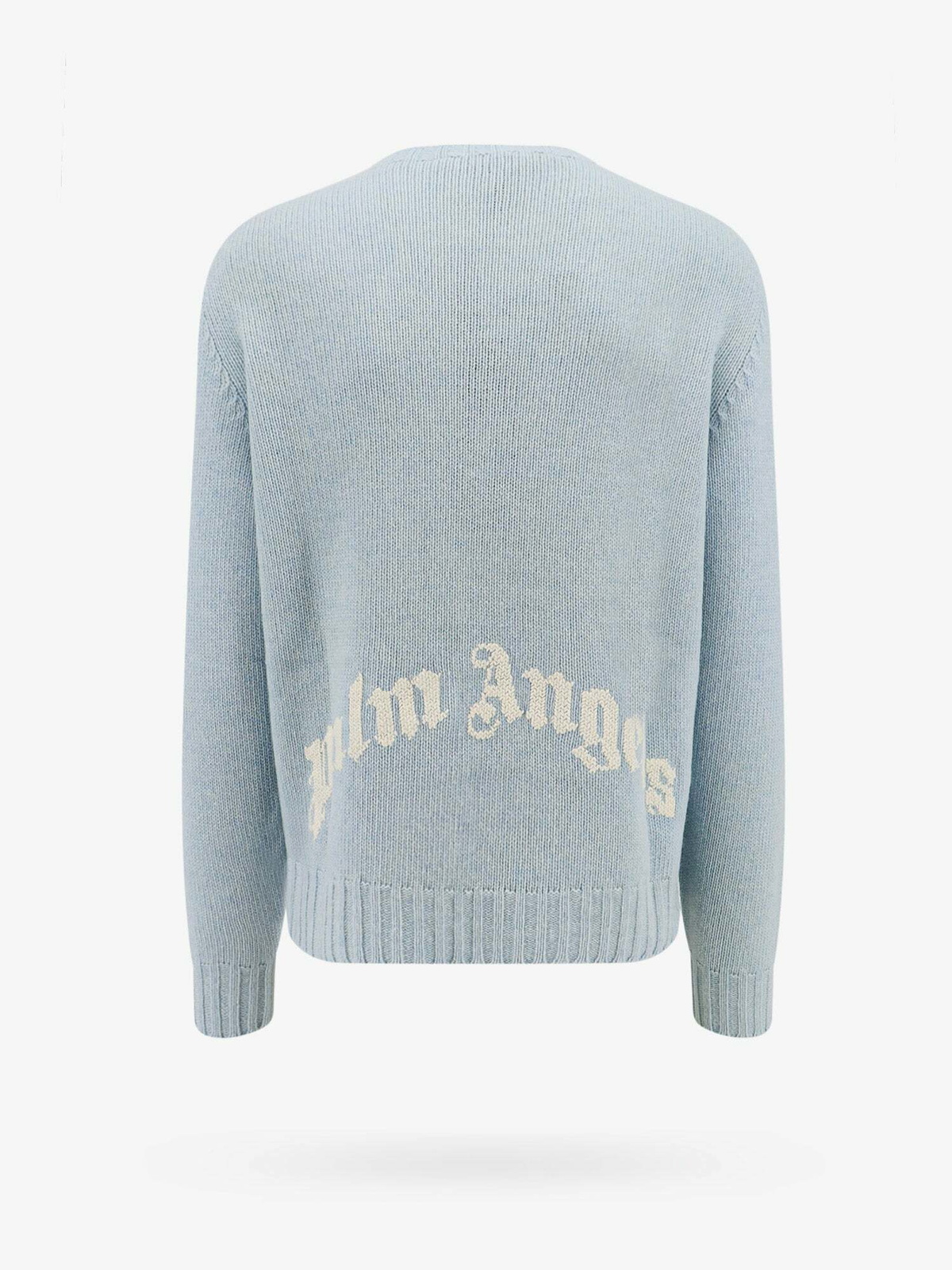 Palm Angels Sweater Blue Mens Palm Angels