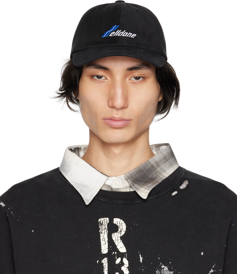 We11done Black WD Logo Cap We11done